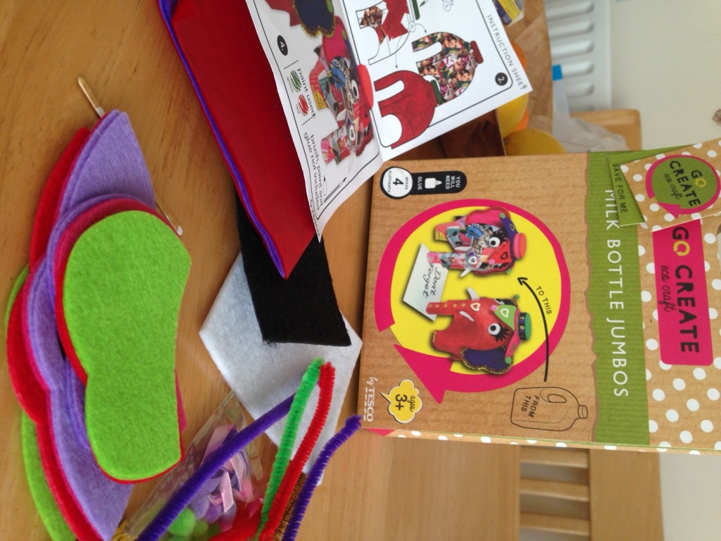 Eco Craft: Milk Bottle Elephants - baby budgeting